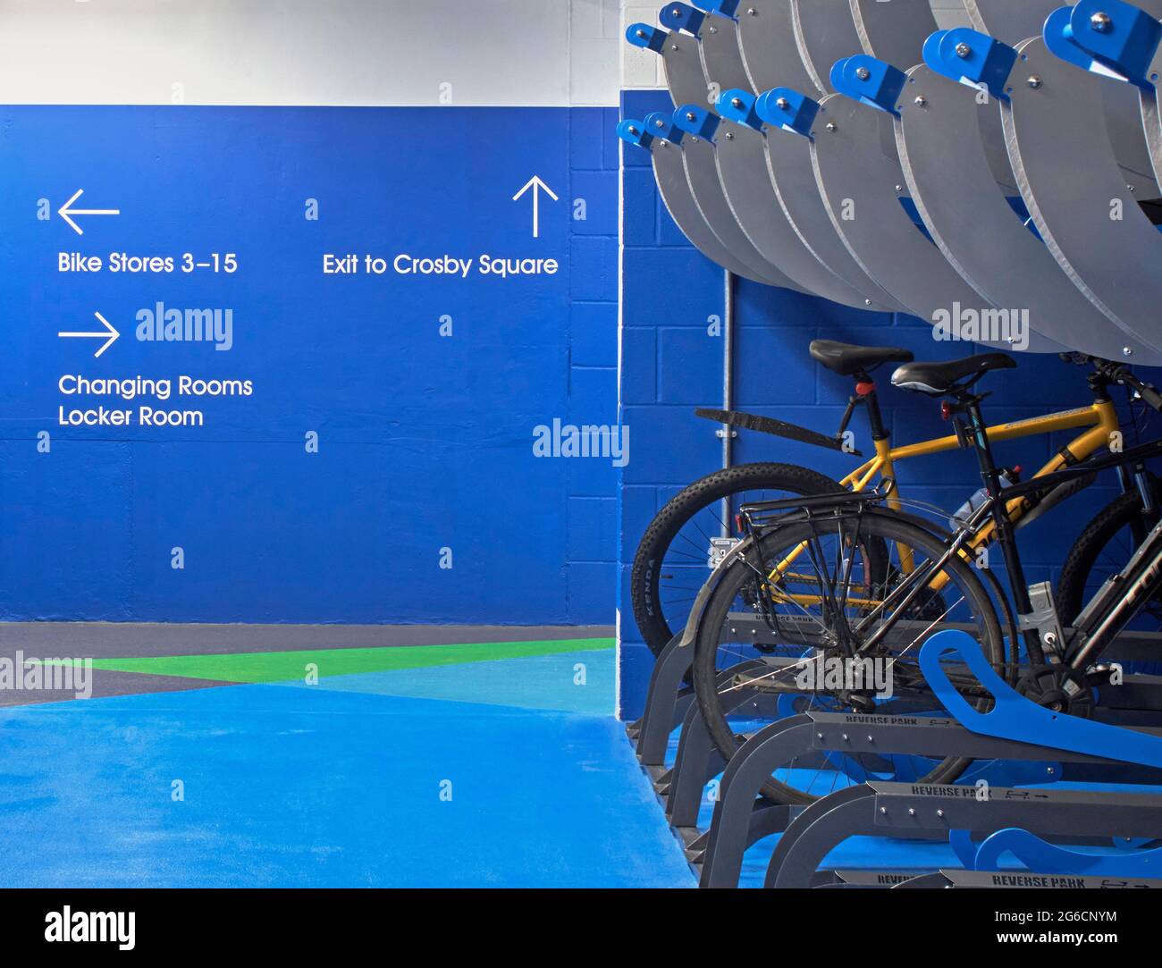 Multi purpose bike storage area in basement levels. 22 Bishopsgate ...