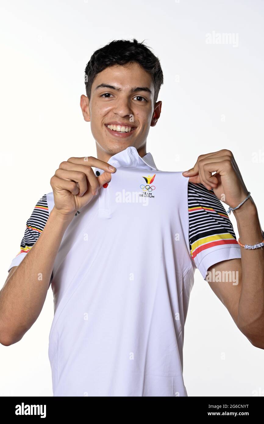 Belgian athlete Jonathan Sacoor pictured during a photoshoot for the ...