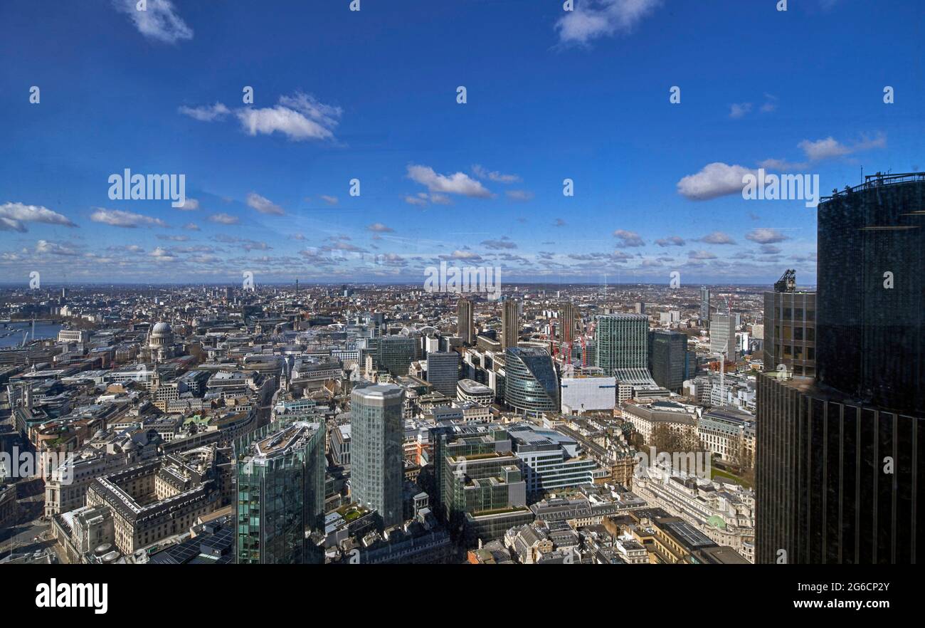 Views over city from level 52. 22 Bishopsgate, LONDON, United Kingdom ...