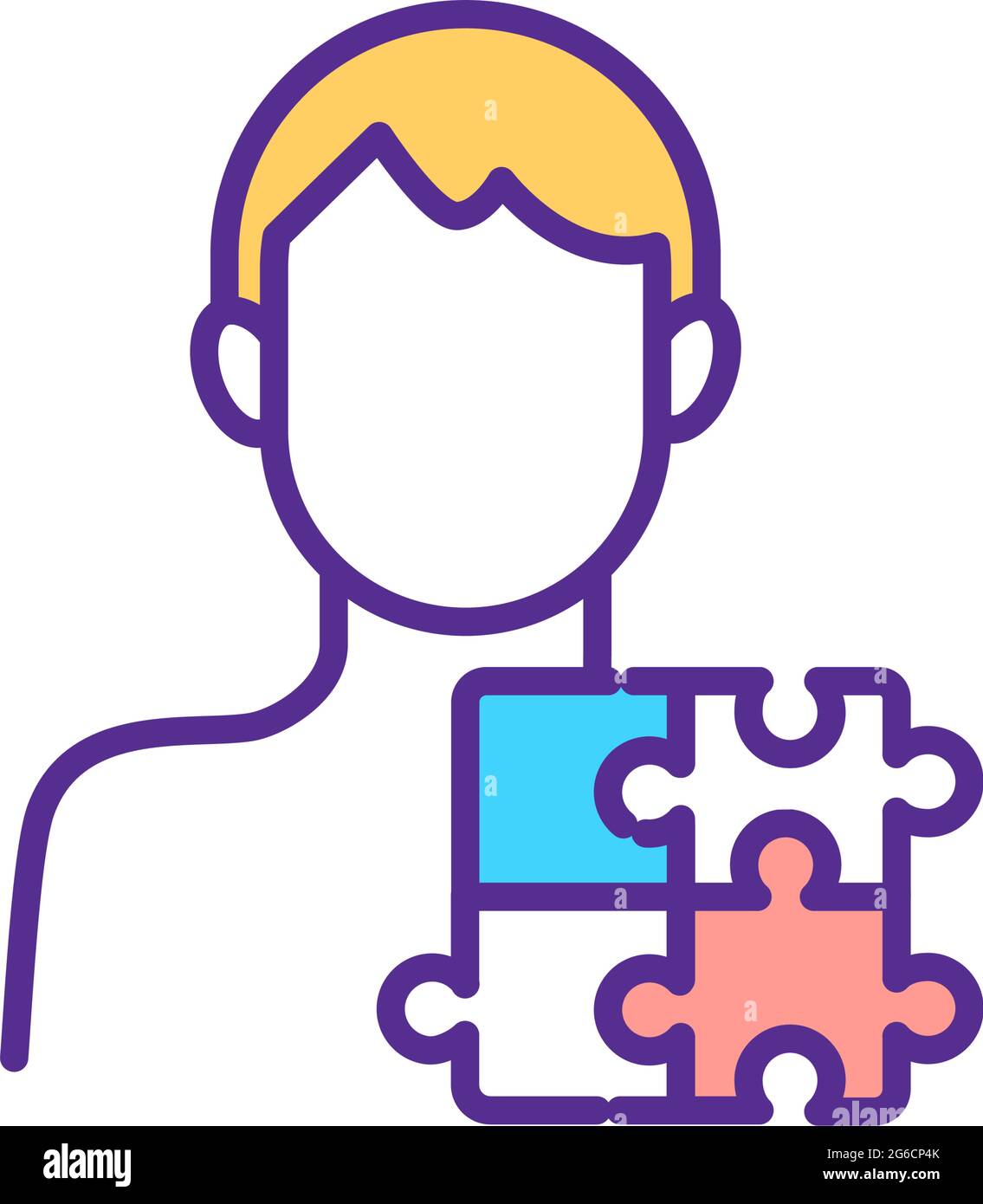 Autism spectrum disorder RGB color icon Stock Vector Image & Art - Alamy