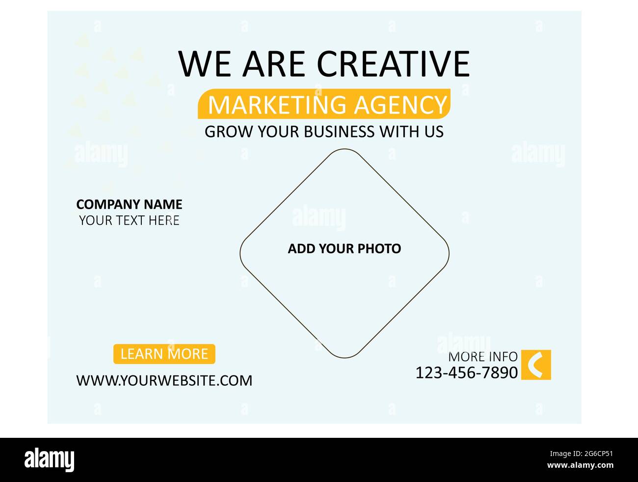 Marketing agency poster flyer template Stock Vector Image & Art - Alamy