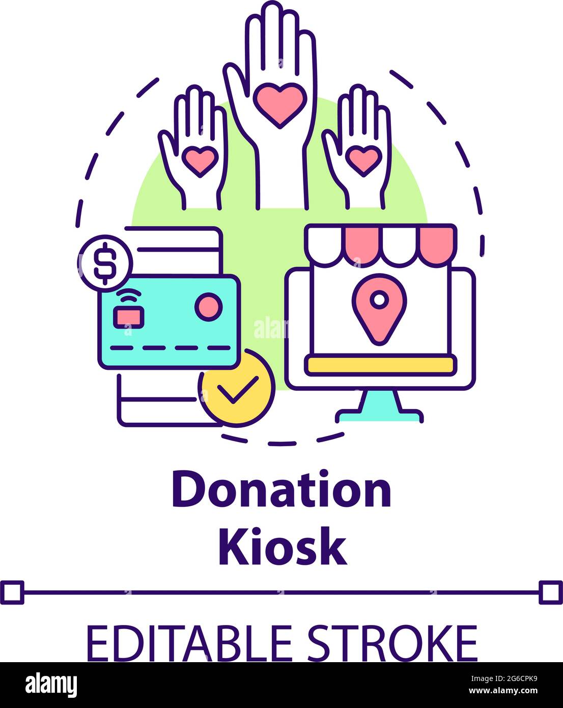 Digital donation terminal hi-res stock photography and images - Alamy