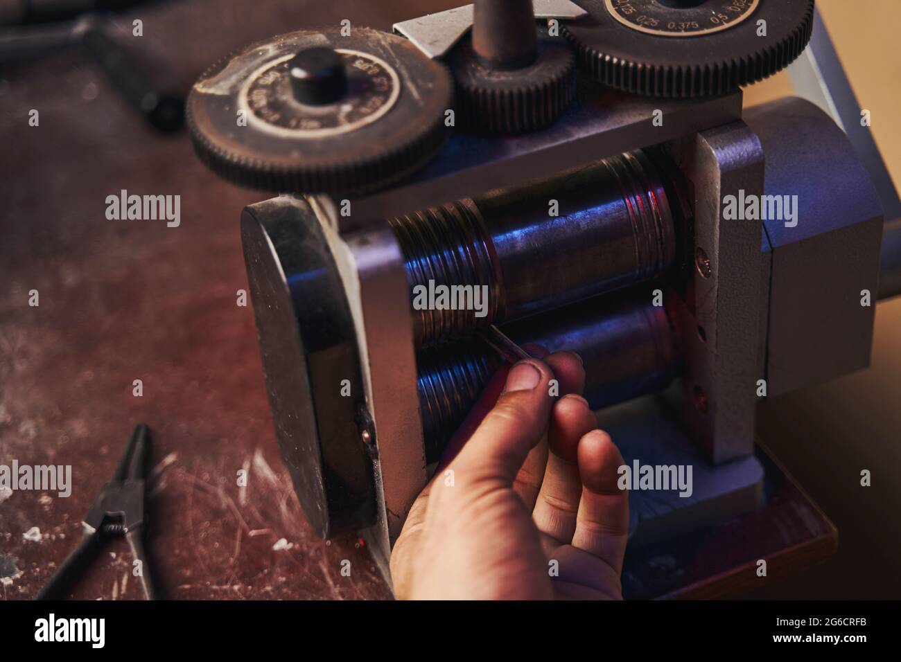 Hand rolling mill hi-res stock photography and images - Alamy