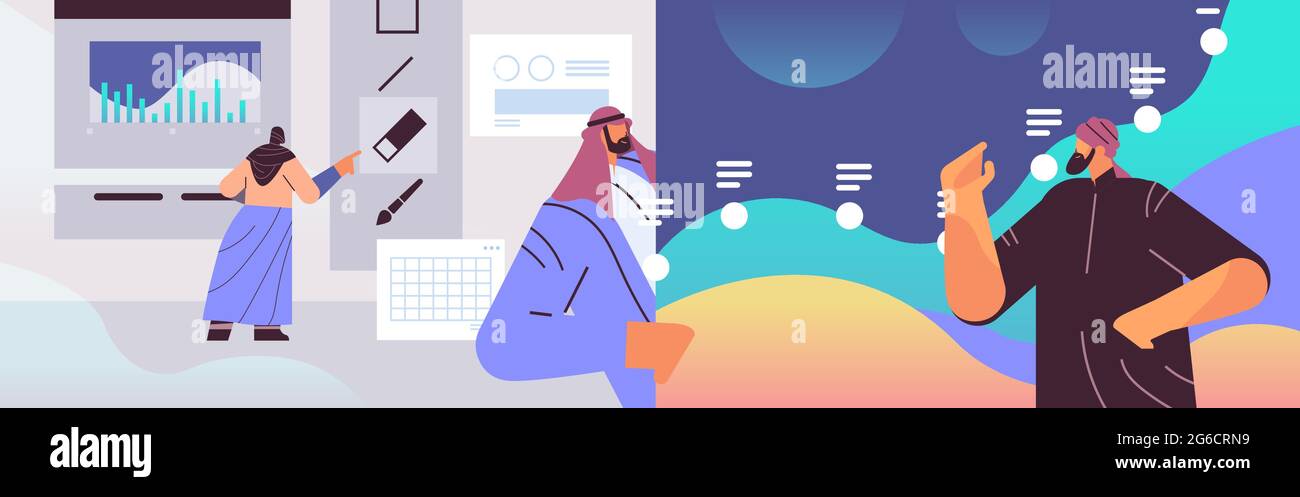 Arab computer desktop Stock Vector Images - Alamy