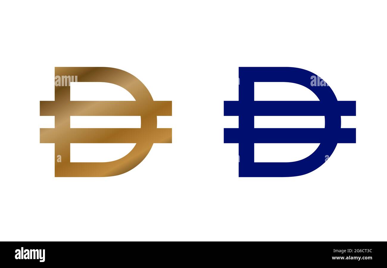 Dai stablecoin cryptocurrency symbol on white background isolated logo ...
