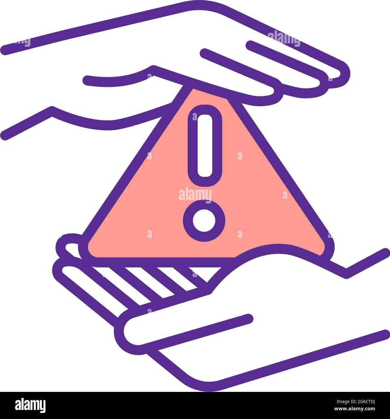 Abnormal response to unusual texture RGB color icon Stock Vector Image ...