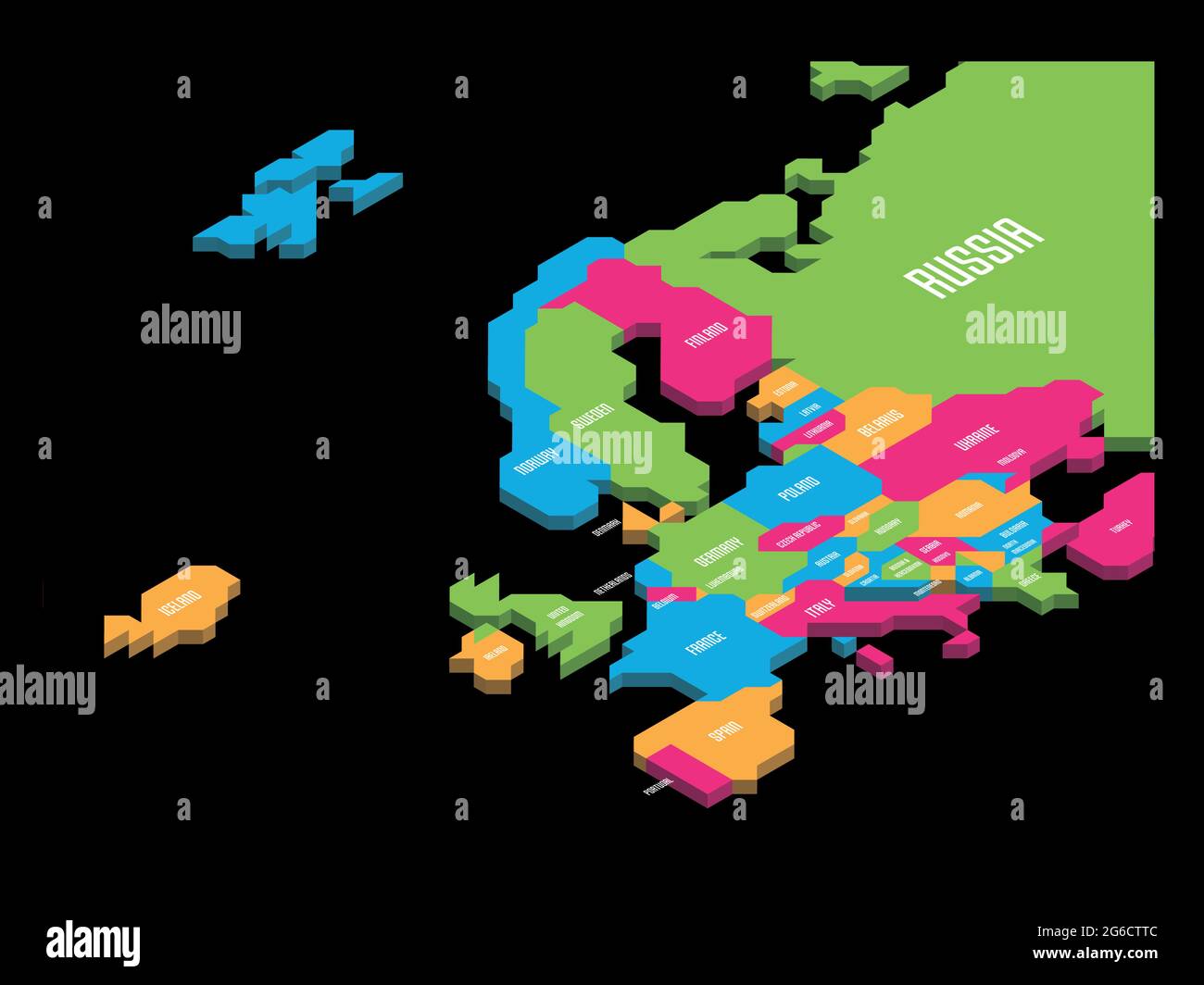 Isometric Political Map Of Europe Stock Vector Image Art Alamy isometric-political-map-of-europe-stock-vector-image-art-alamy