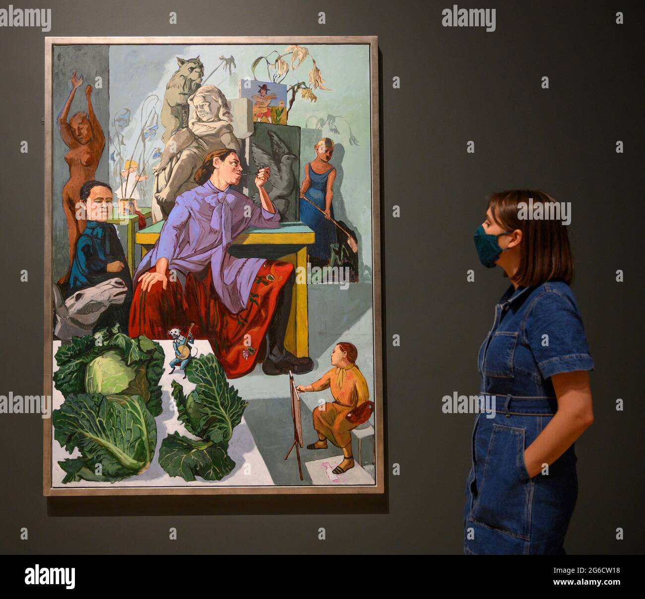 Tate Britain, London, UK. 5 July 2021. The UK’s largest comprehensive retrospective of Paula ...