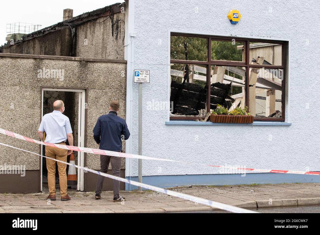 Building surveyorÕs examine the family home of Charlie Tighe which ...