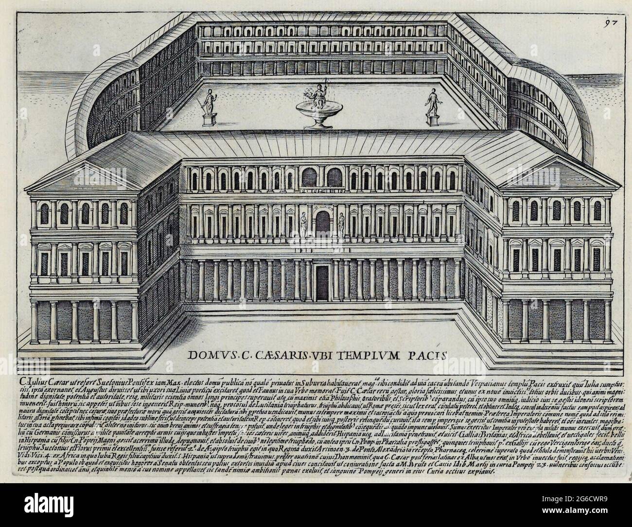 Domus C. Caesaris Ubi Templum Pacis, Das Haus von C. Caesar. C. Caesar ...