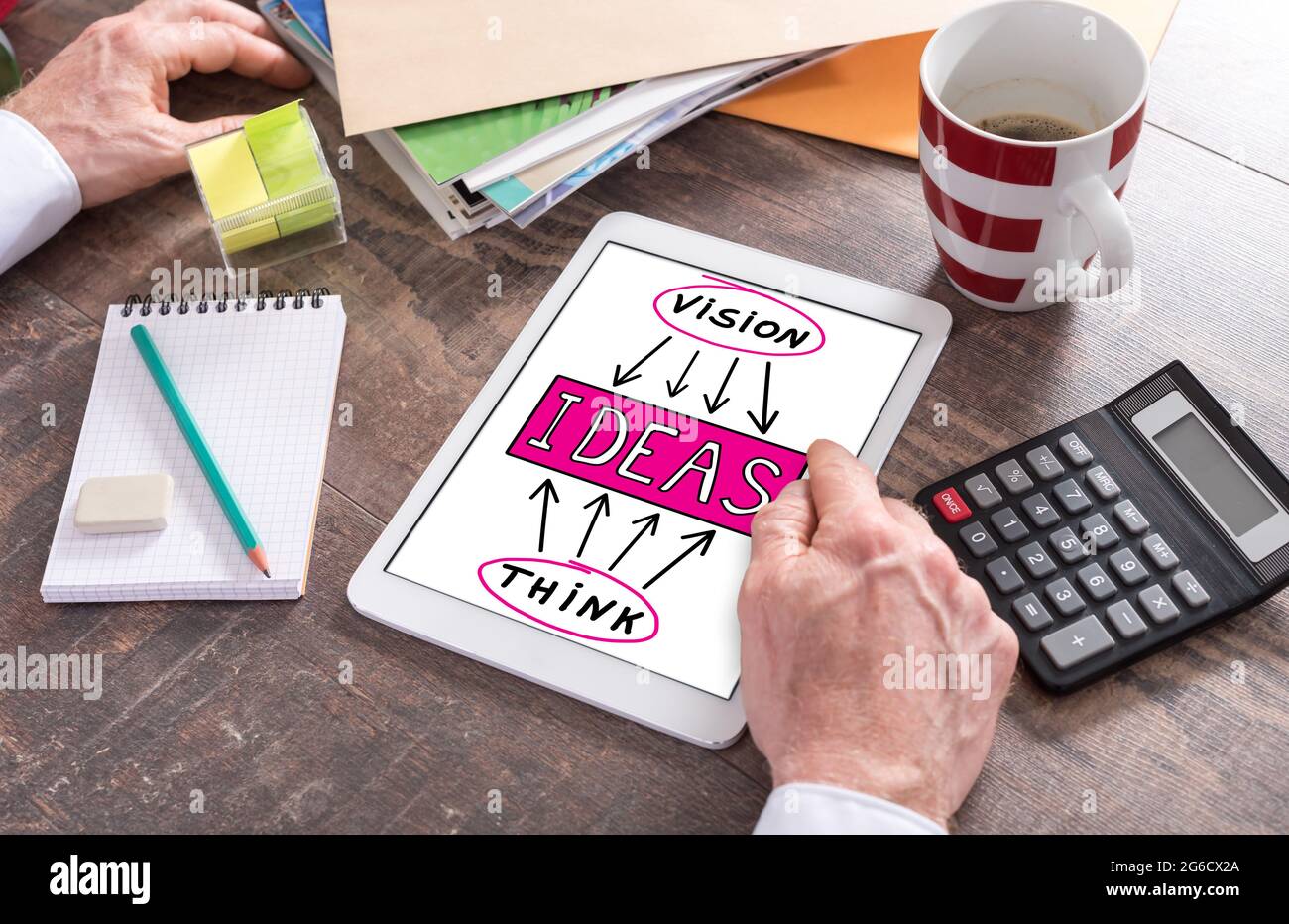 Ideas word showing creativity hi-res stock photography and images - Alamy