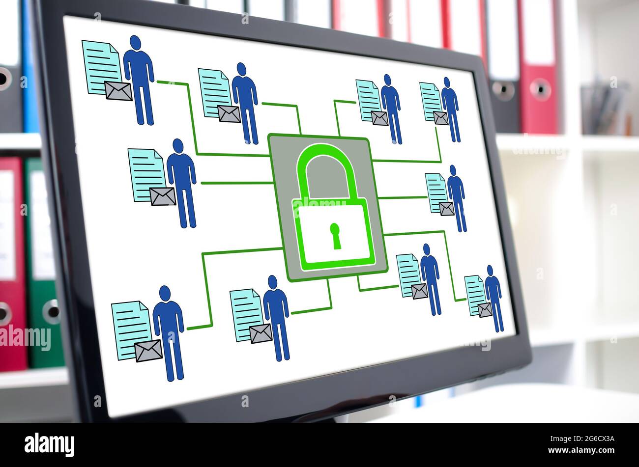 Personal data security concept shown on a computer screen Stock Photo ...