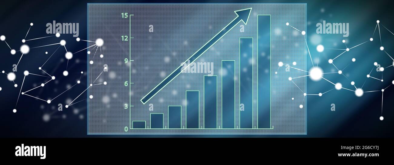 Illustration of a financial growth concept Stock Photo - Alamy