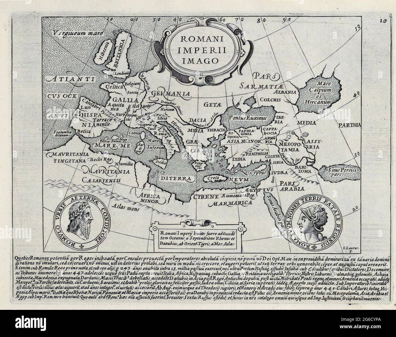 Historical map of the roman empire hi-res stock photography and images ...