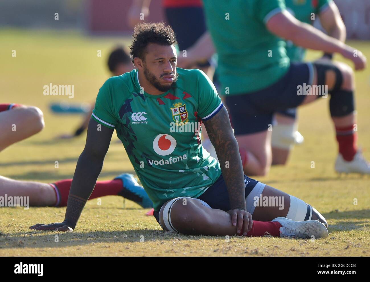 British and Irish Lions' English flanker Courtney Lawes during the ...