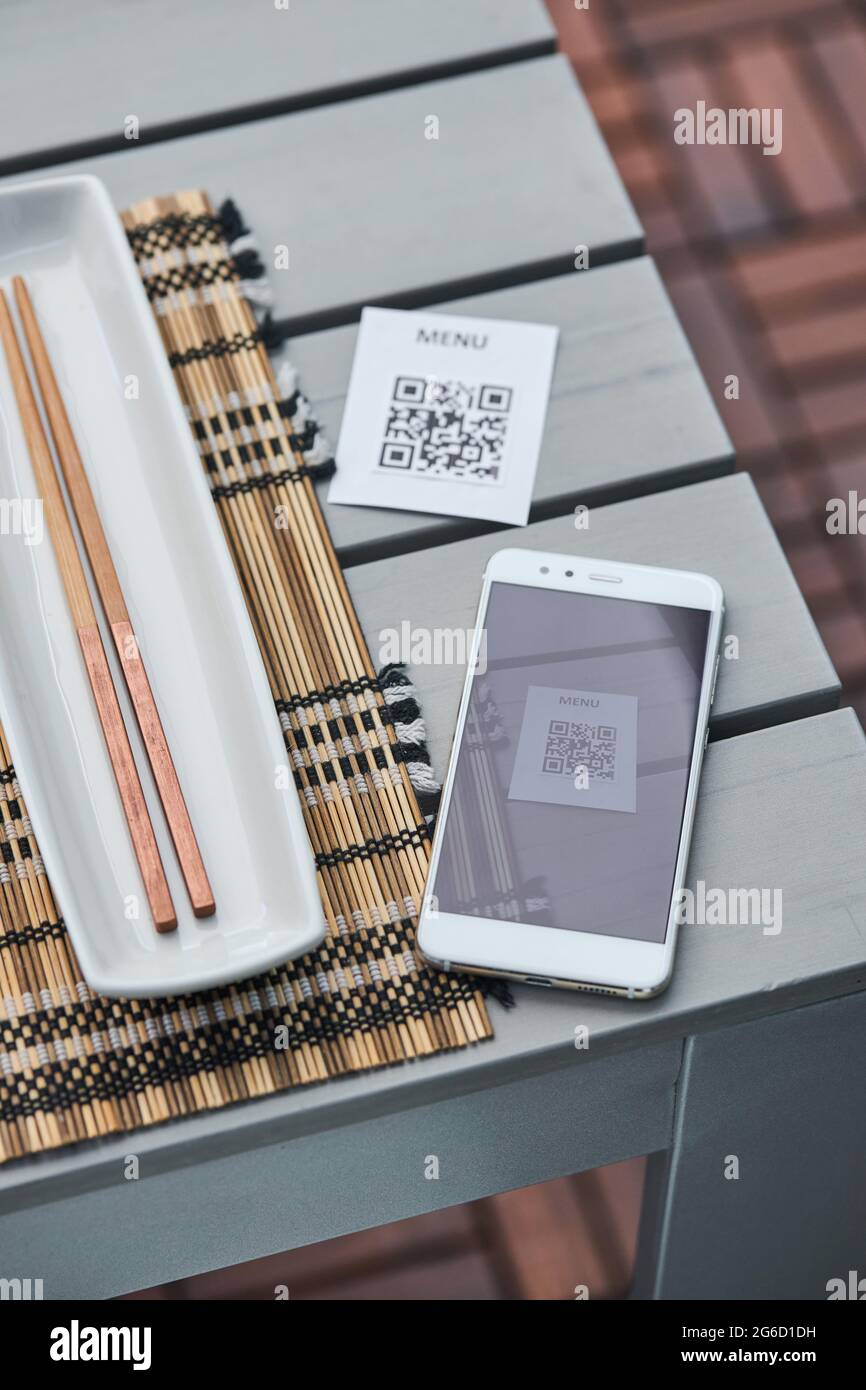 Qr code menu hi-res stock photography and images - Alamy