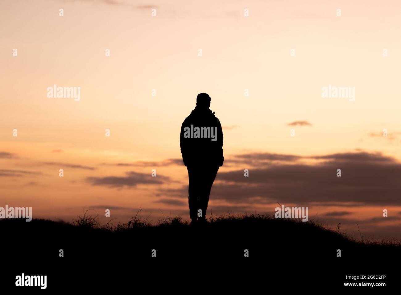 Man Looking Back Silhouette
