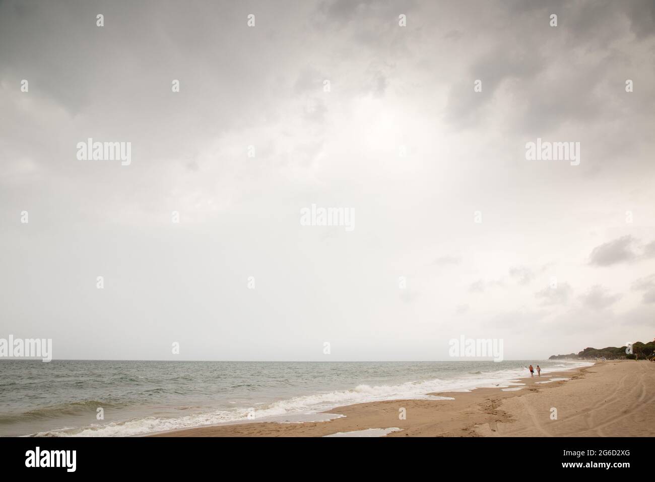 beach front image of salou in spain Stock Photo - Alamy