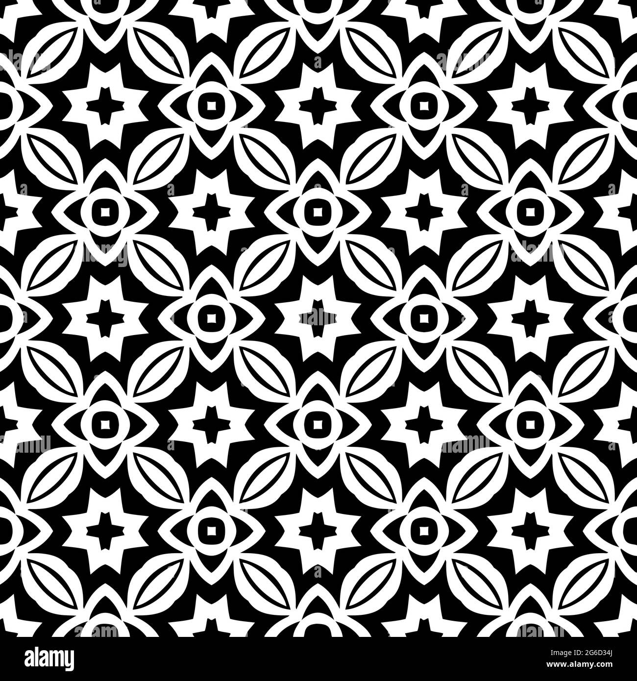 Seamless vector pattern in geometric ornamental style Stock Vector ...
