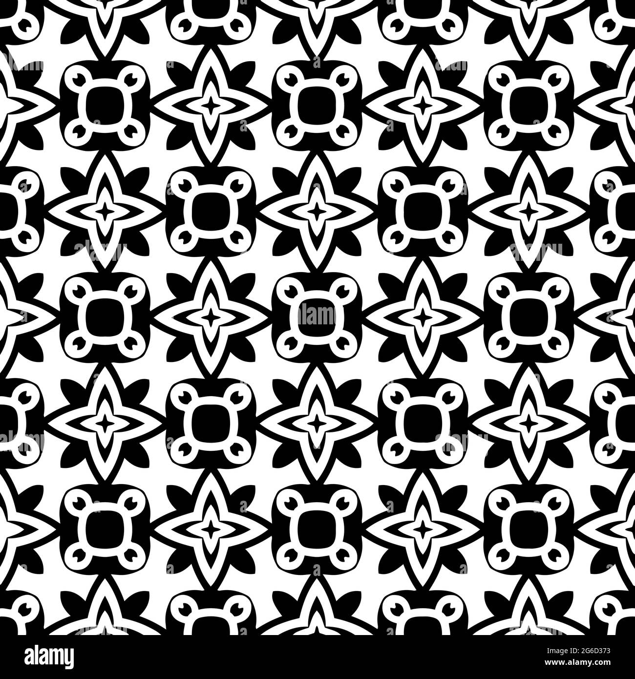 Seamless vector pattern in geometric ornamental style Stock Vector ...