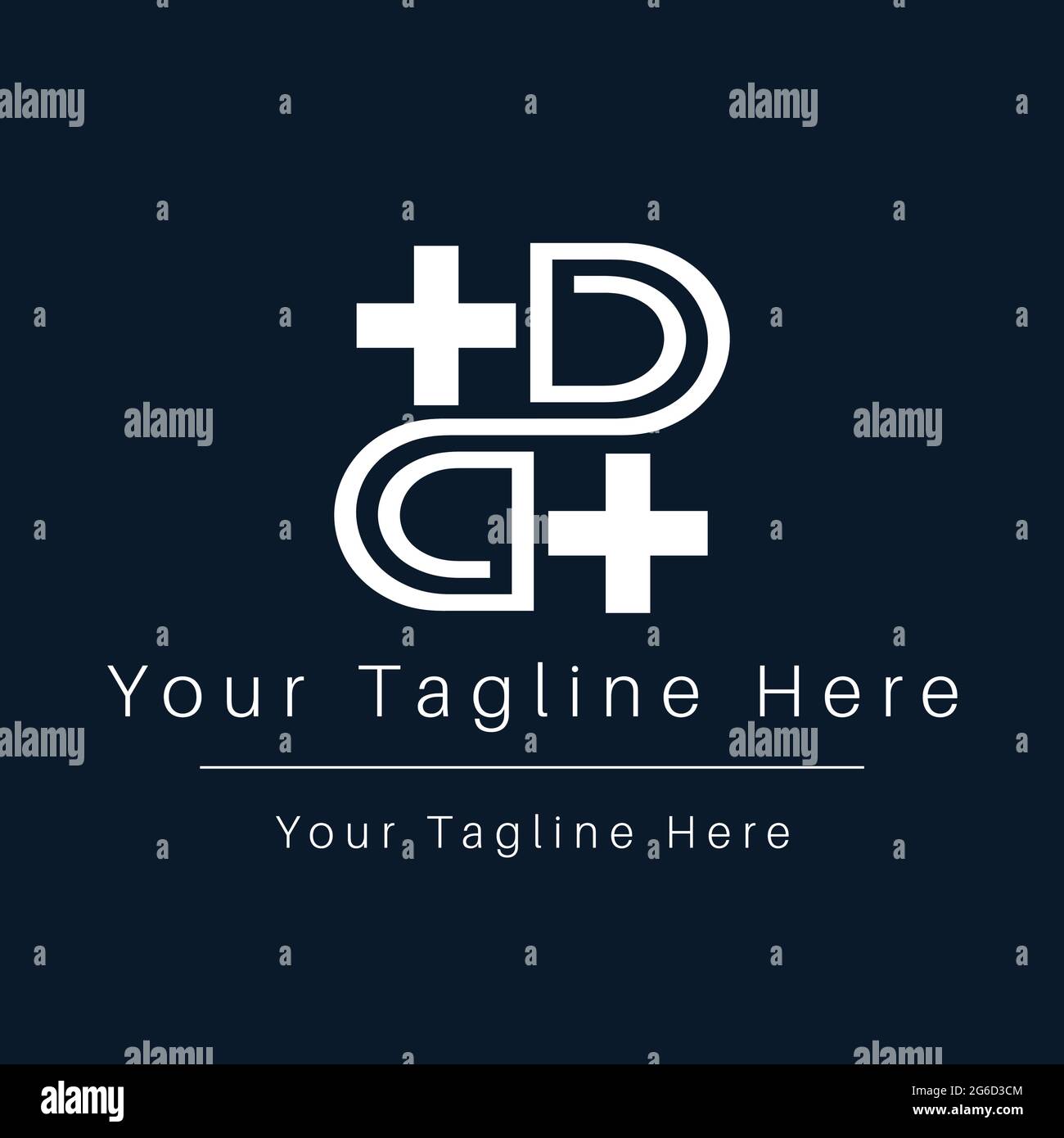 Doctor plus pharmacy medical cardiology healthcare logo and symbols ...