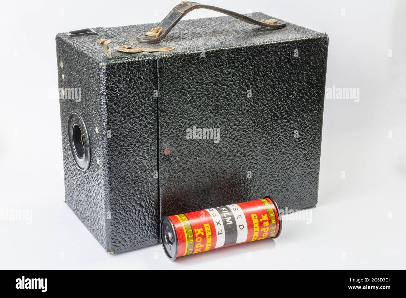 Kodak Hawkeye film camera from the 30s with a roll of Verichrome film ...