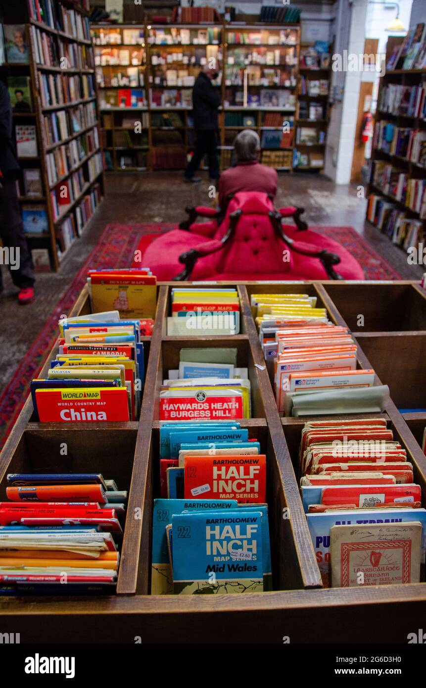 OS maps for sale, Barter Books Alnwick, Northumberland, England Stock ...