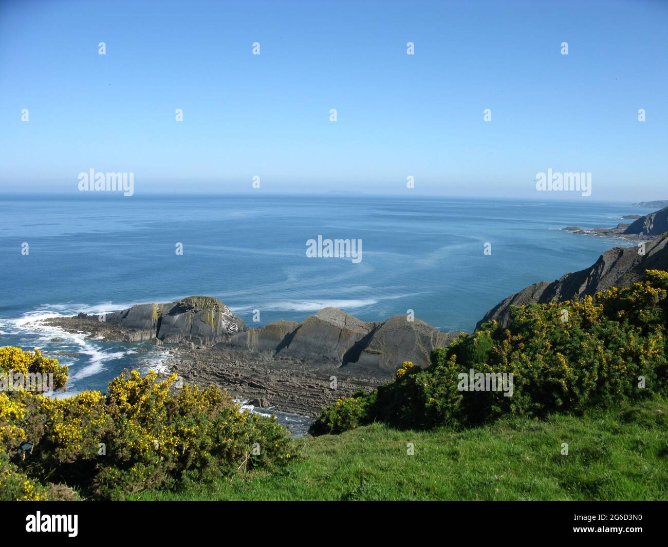 South west coast path. North Cornwall. West country. England. UK Stock ...