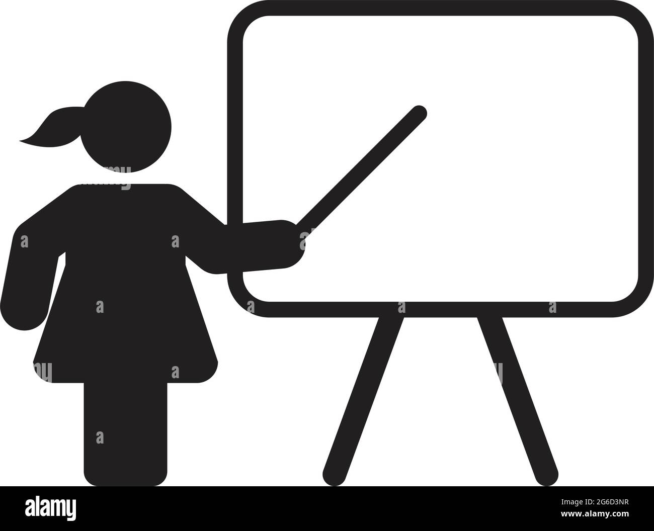 Female professor lecturing Stock Vector Images - Alamy