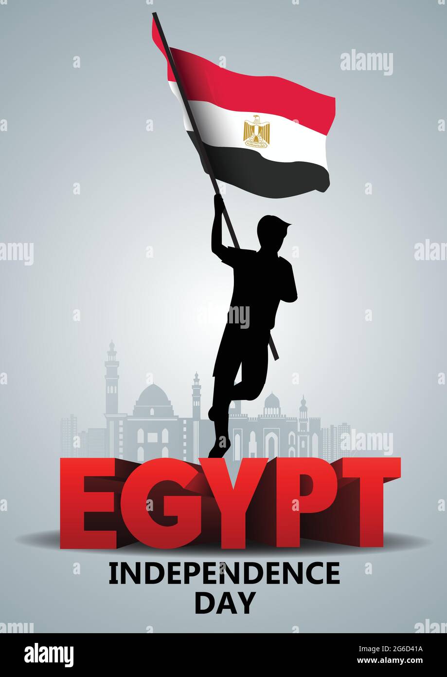 Happy independence Day Egypt Vector Template Design Illustration design ...