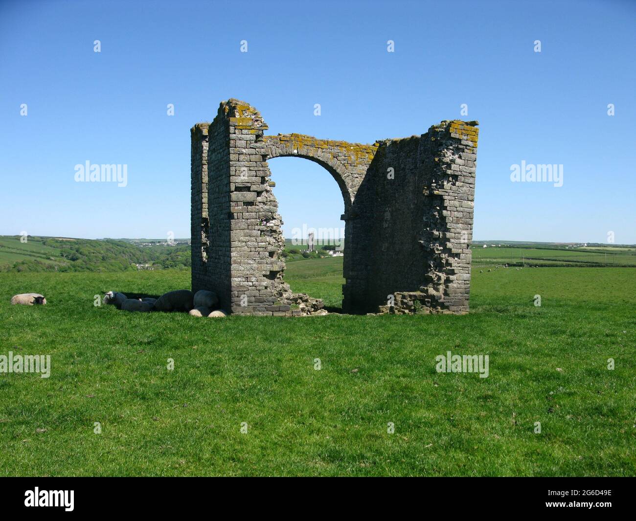 Pleasure House folly. Hartland Point. South west coast path. North ...