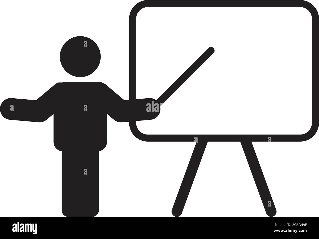 Schoolteacher in classroom Stock Vector Images - Alamy