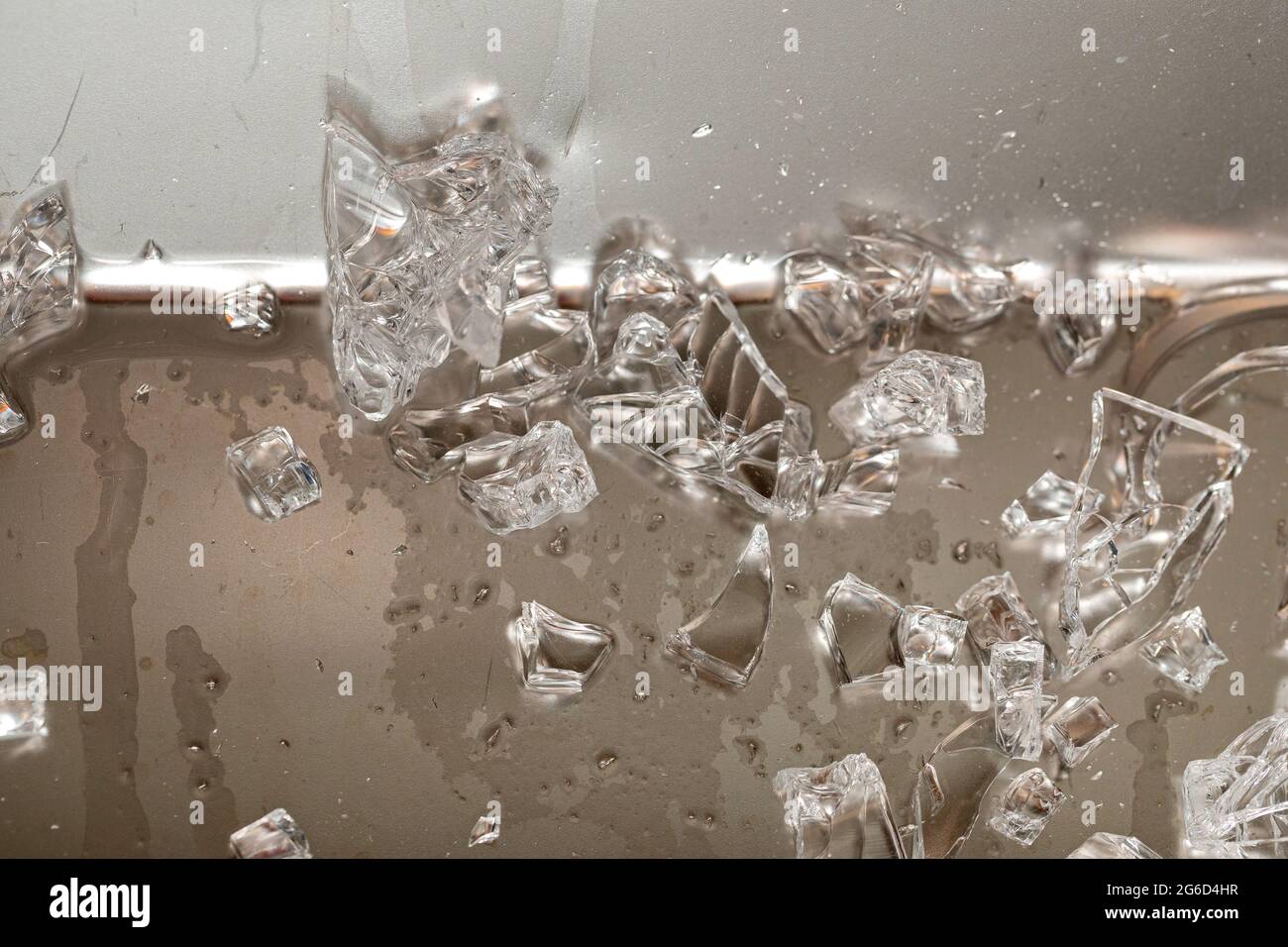 Broken Glass Sharp Edge Pieces Shards Danger Stock Photo - Alamy