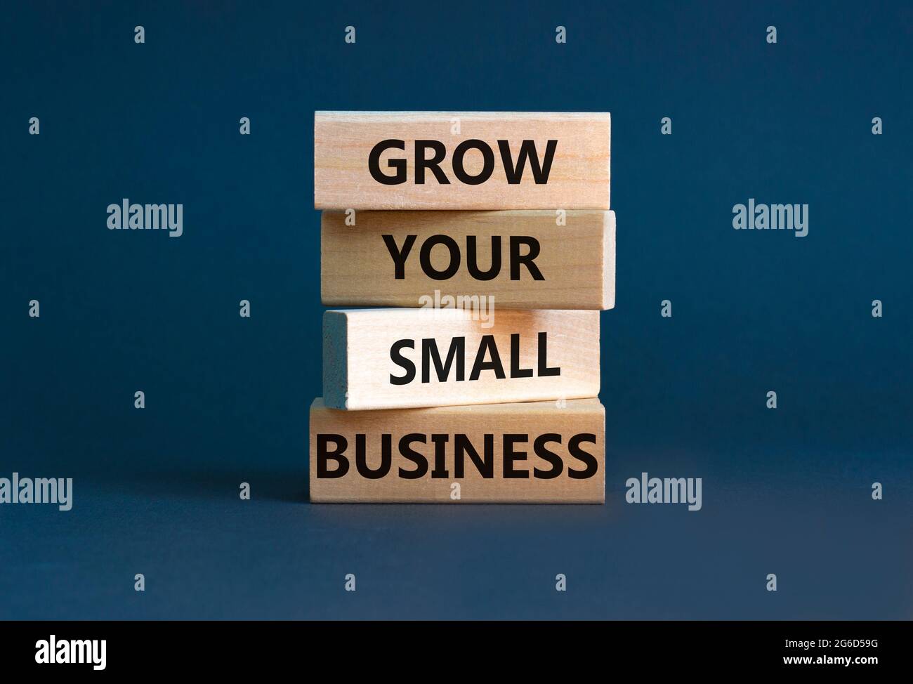 Grow your small business symbol. Concept words 'Grow your small ...