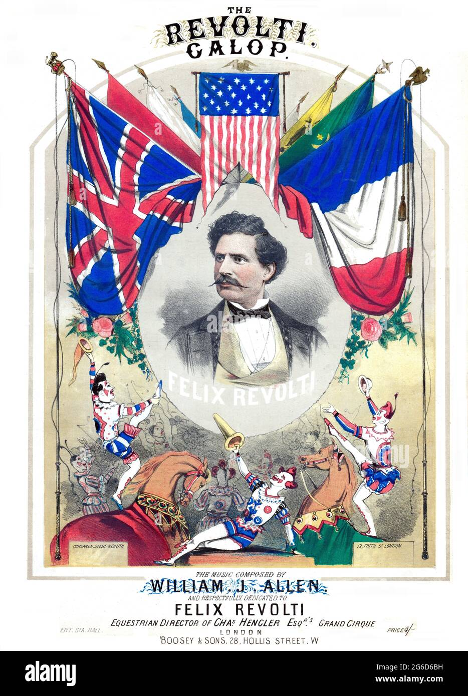The Revolti Galop, ca. 1870s English sheet music Stock Photo - Alamy