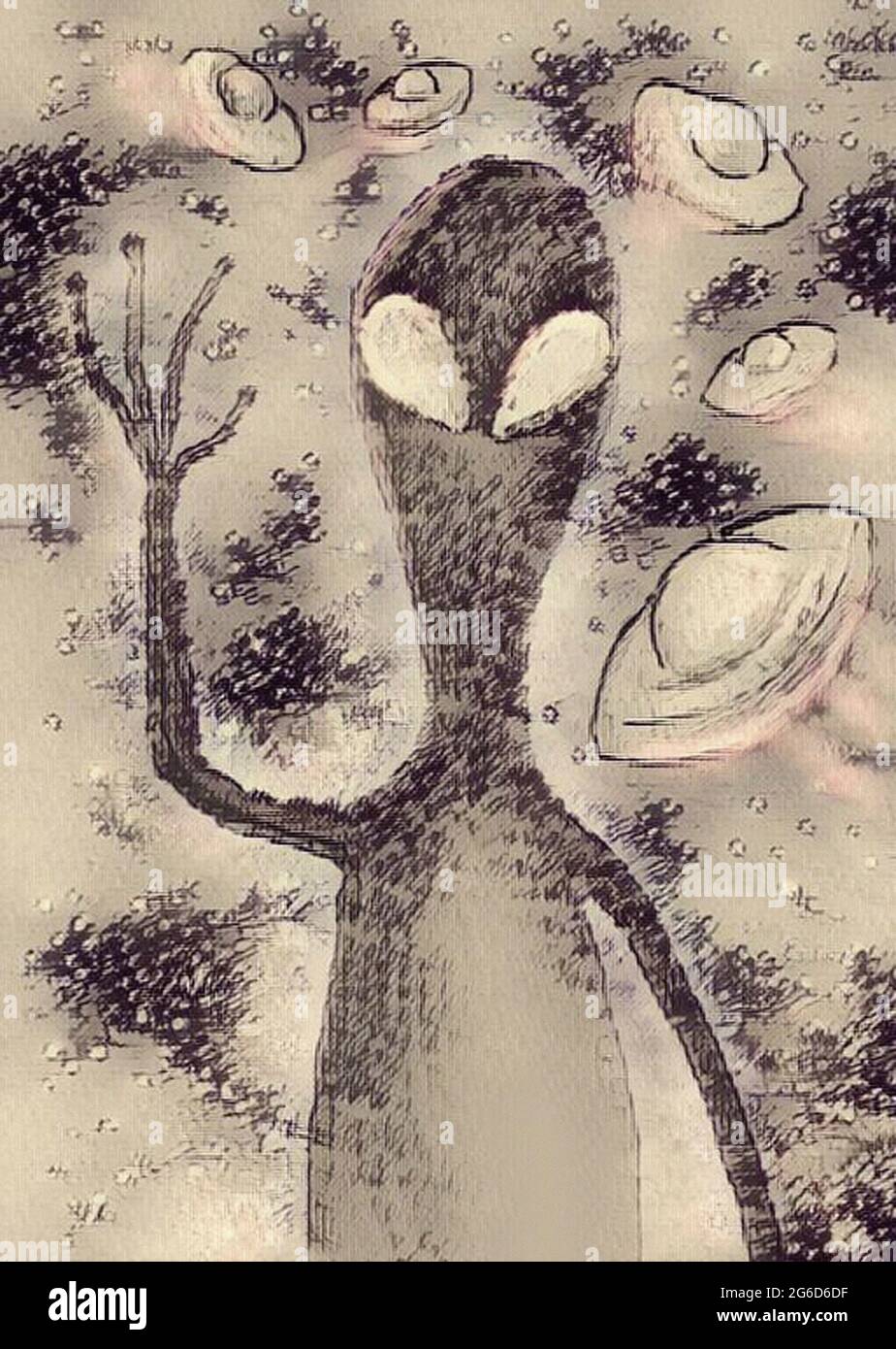 alien illustration Stock Photo - Alamy