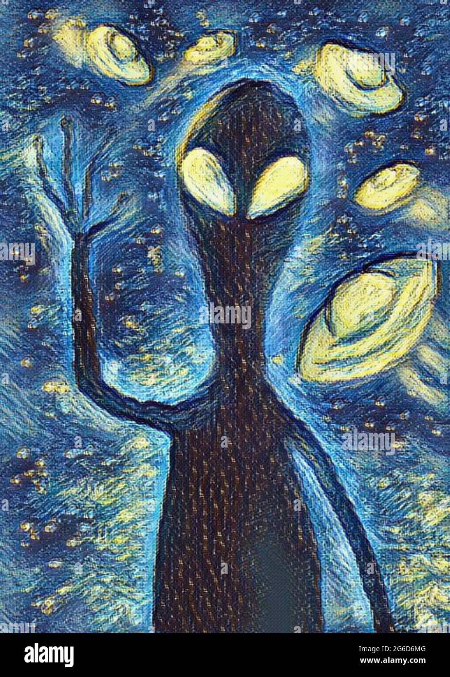 alien illustration Stock Photo - Alamy