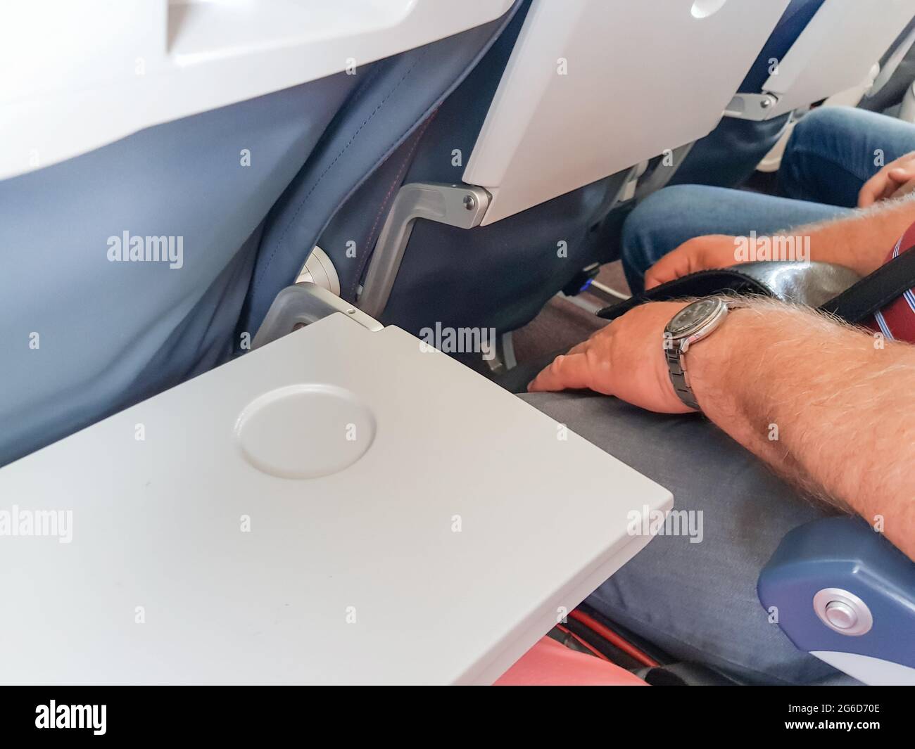 Hand drink table aircraft hi-res stock photography and images - Alamy