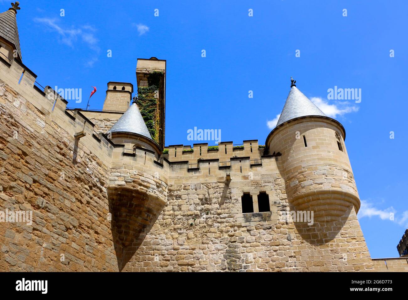 Towers and castellated walls 13th century Palace of the Kings of ...