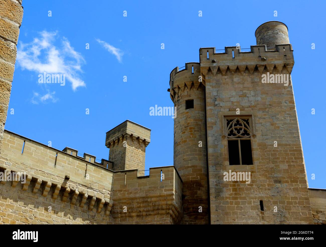 Towers and castellated walls 13th century Palace of the Kings of ...