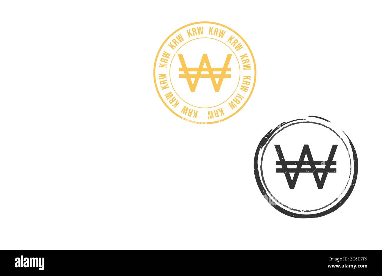 Won design Stock Vector Images - Alamy