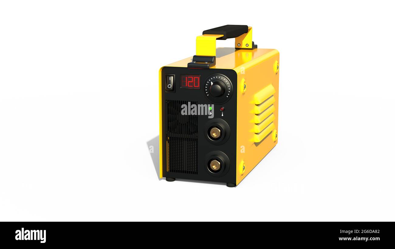inverter welder tool. isolated cgi industrial 3D illustration Stock ...