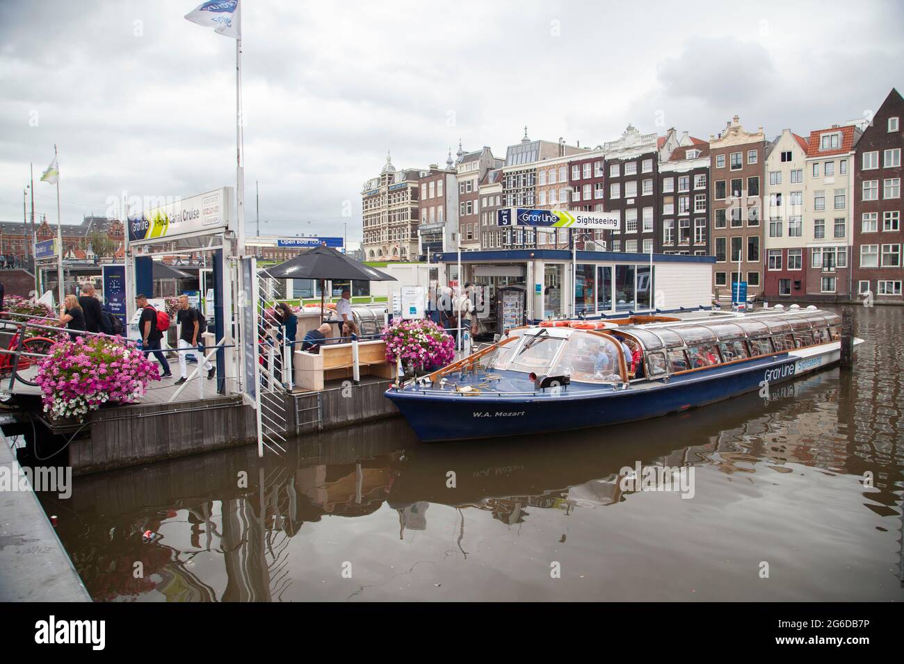 Amsterdam city with its water canals Stock Photo - Alamy