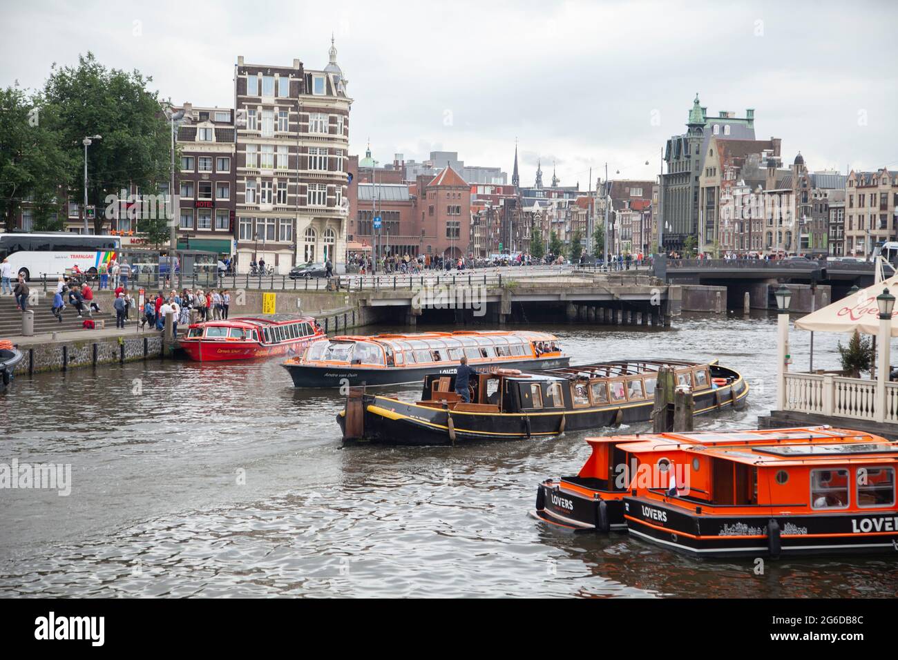 Amsterdam city with its water canals Stock Photo - Alamy