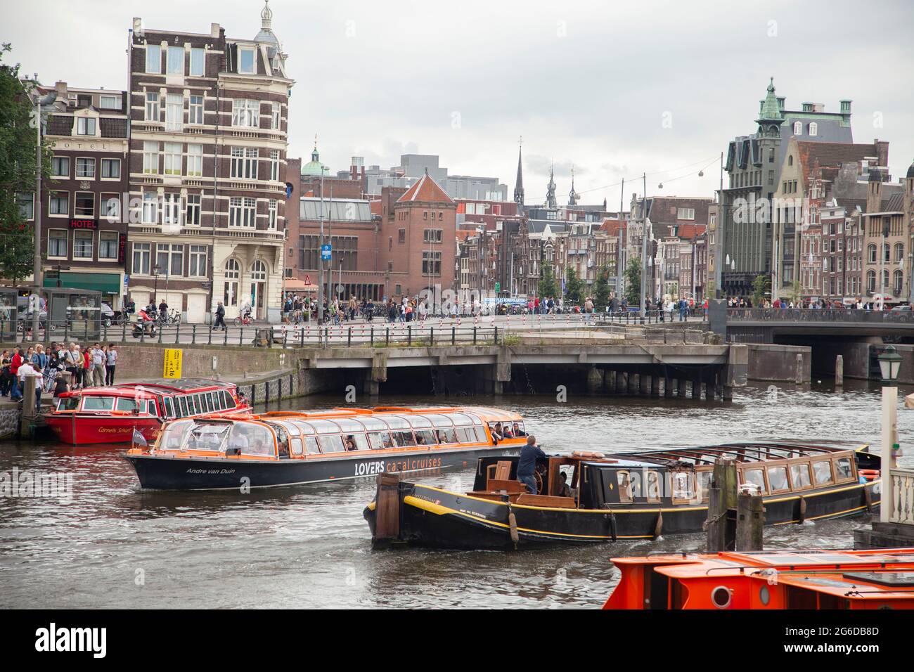 Amsterdam city with its water canals Stock Photo - Alamy