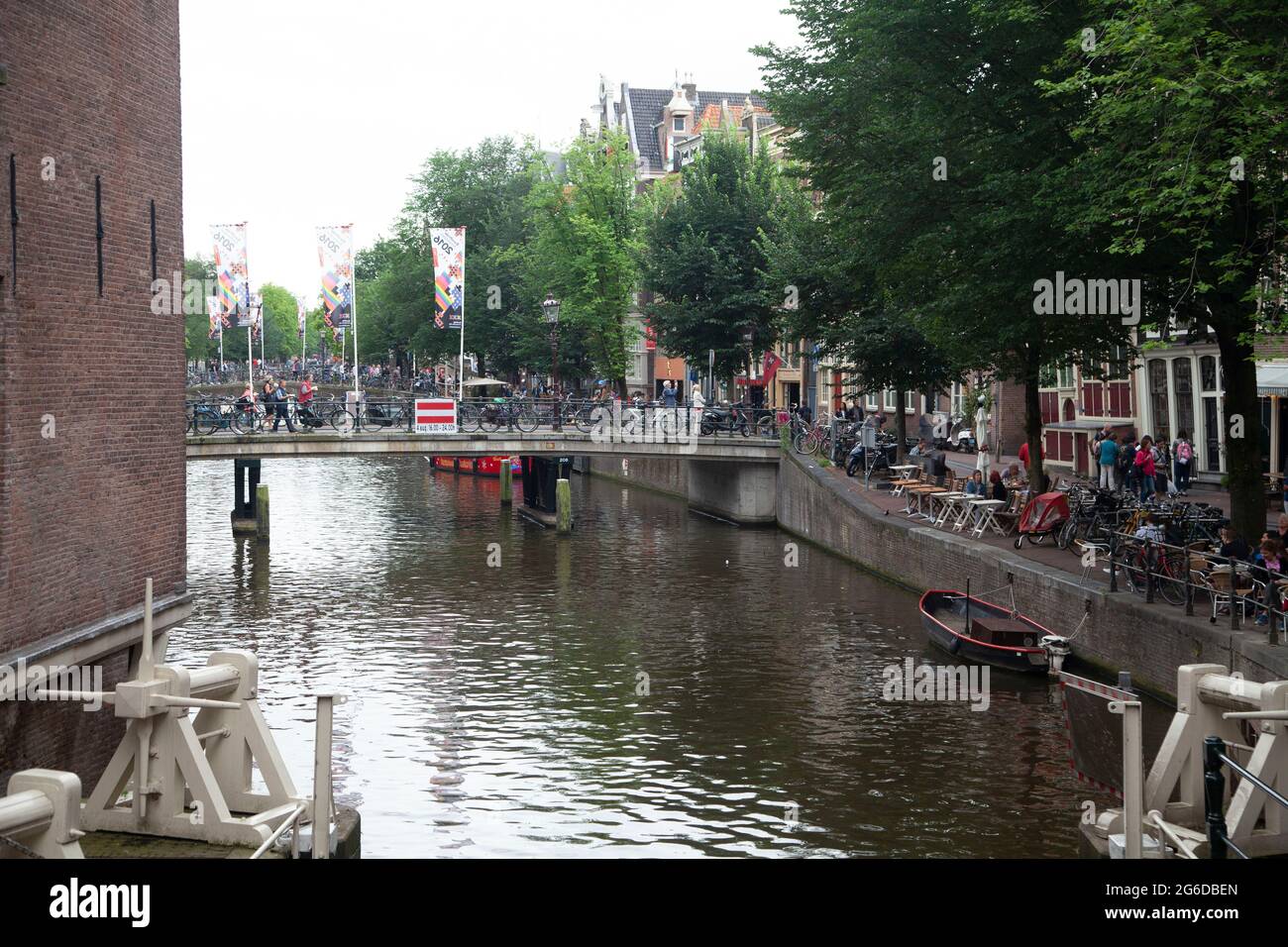 Amsterdam city with its water canals Stock Photo - Alamy