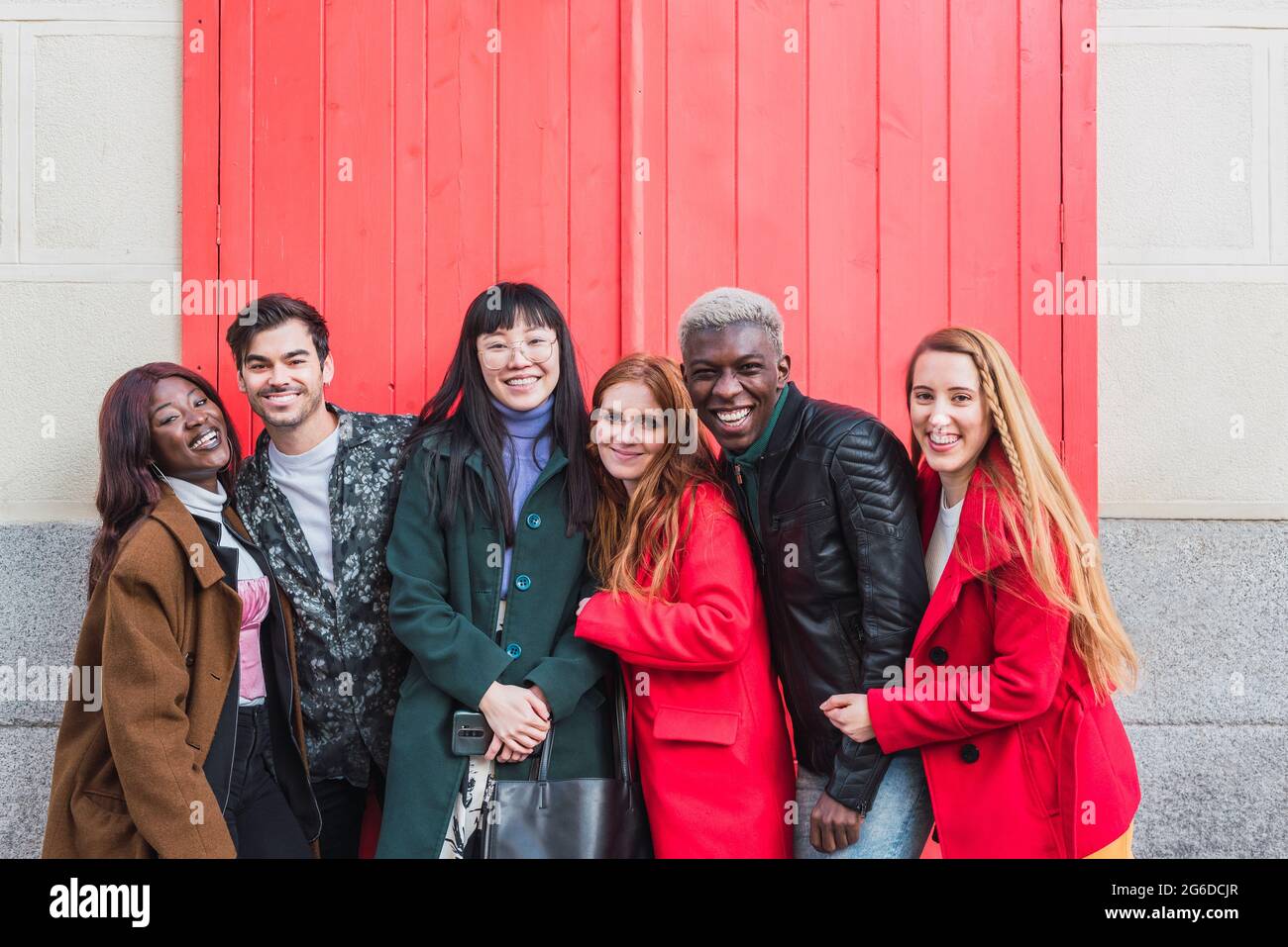 Multiracial group friends having hi-res stock photography and images ...