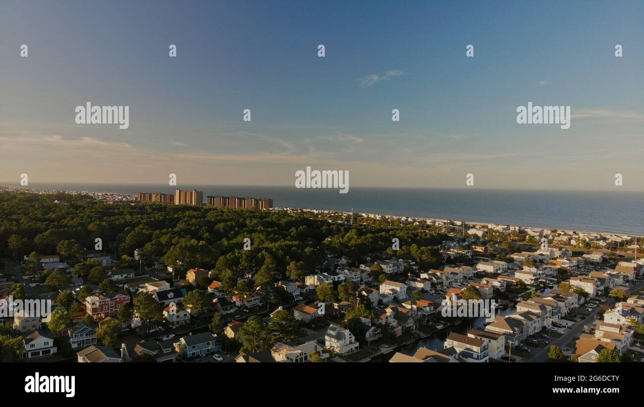 Bethany Beach North View Stock Photo - Alamy