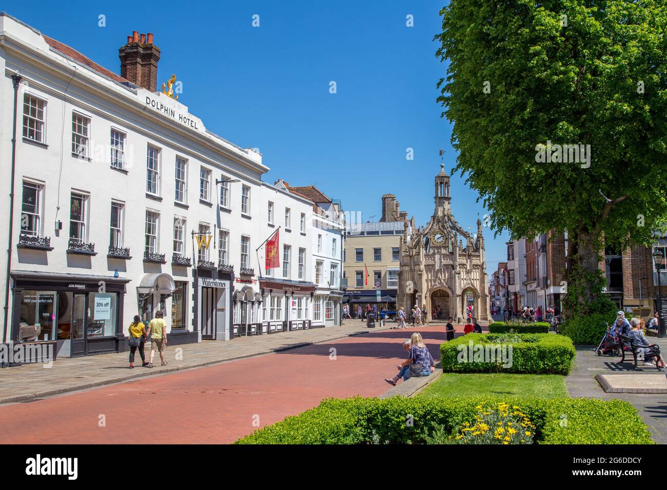 Historic Chichester Cross in Chichester, city centre, West Sussex Stock ...