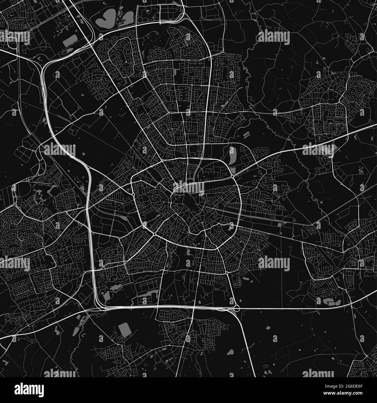 Urban city map of Eindhoven. Vector illustration, Eindhoven map ...